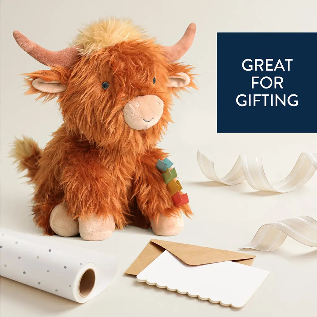sweetie snuggles plush-highland cow – Meghan Ashley Designs